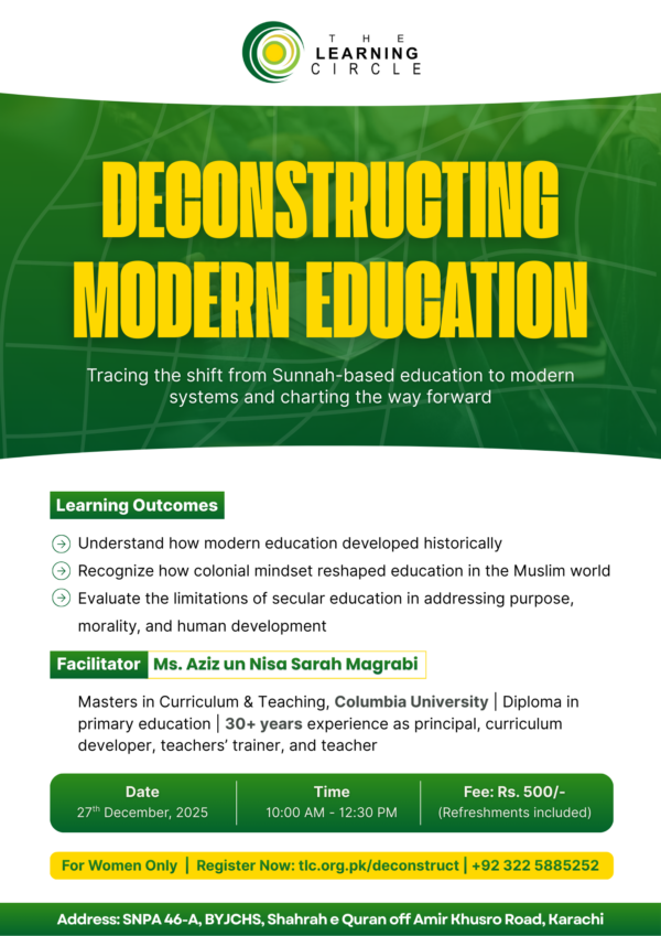Deconstructing Modern Education – The Learning Circle